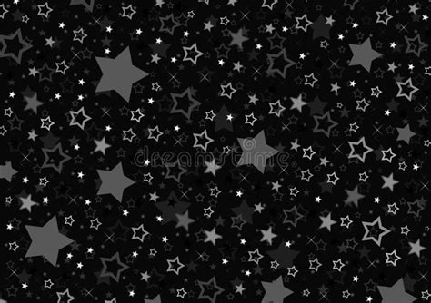 Stars On Black Background Wallpaper Design Stock Illustration Illustration Of Created Color