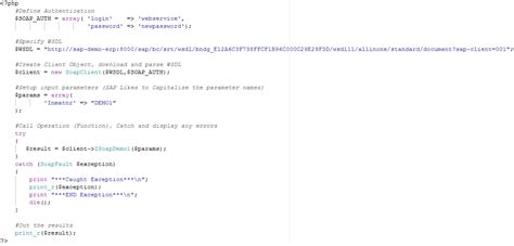 Setting Up Soap In Sap And Connecting With Php Matt Bartlett Sap