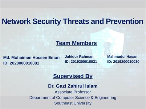 Pdf Network Security Threats And Prevention