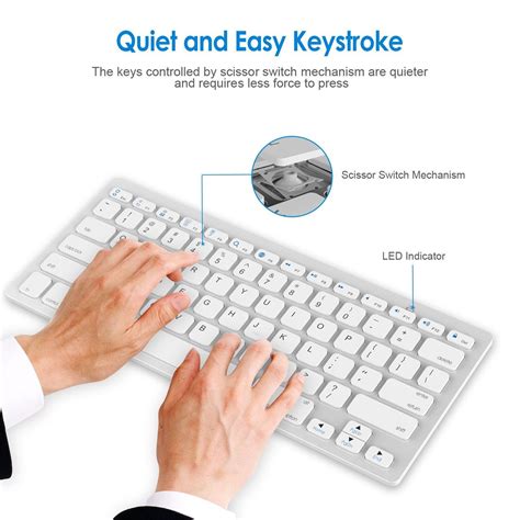 Universal Wireless Bluetooth Keyboard Contains Sev Vicedeal
