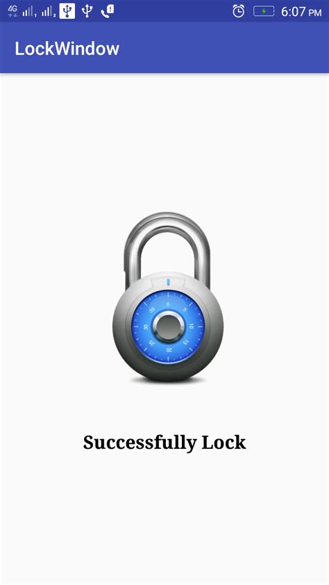 D Tech Academic Lock Window Using Android