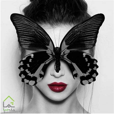 تابلو طرح دختر و پروانه فروشگاه اینترنتی خانه شما
