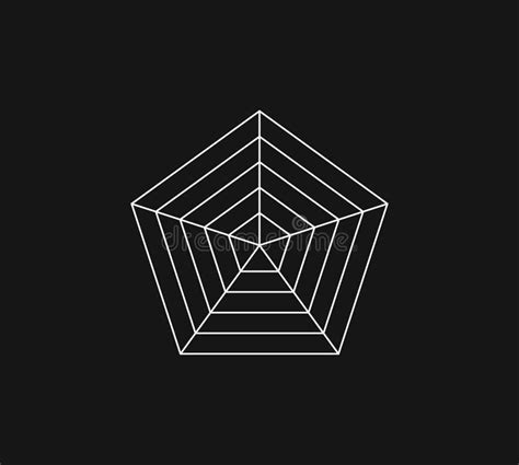 Radar Or Spider Diagram Template Pentagon Hexagon Heptagon Octagon Nonagon Decagon Flat