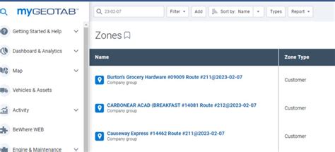 So Somehow Our Planned Route Data Is Missing And I Cannot Find Any Route Data In Our Geotab