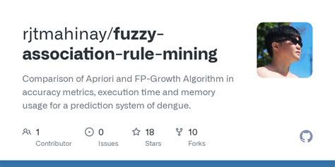 Github Rjtmahinayfuzzy Association Rule Mining Comparison Of
