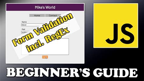 Javascript Tutorial Form Validation Part 3 Youtube