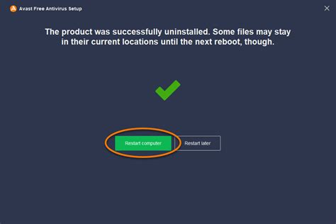 Как удалить аваст с компьютера полностью Windows 10