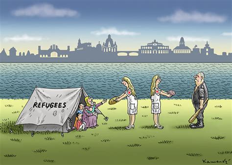 Humanity Cartoons Refugees