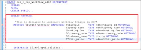 create and implement the workflow handler class sap tutorials