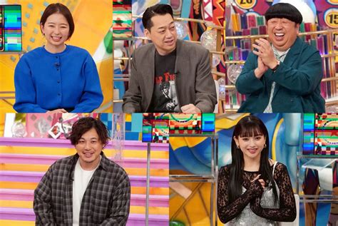 （上段左から）小室瑛莉子（フジテレビアナウンサー）、バナナマン（設楽統、日村勇紀）下段左から）平子祐希（アルコ＆ピース）、ゆきぽよ（c）フジ