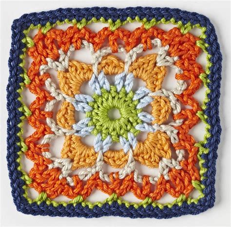 пополняем копилочку Лоскутное вязание Идеи для вязания Вязанный крючком квадрат