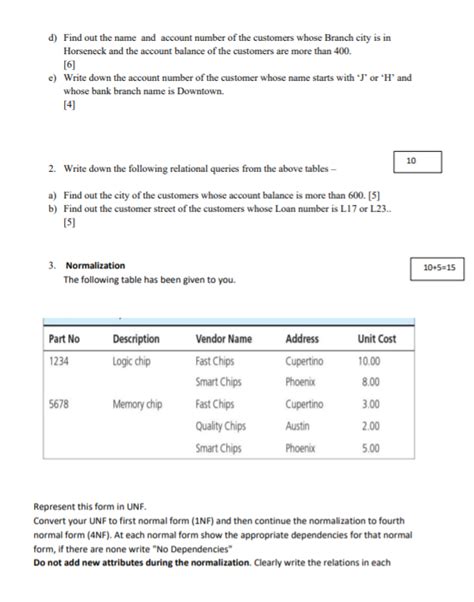 Solved The Following Sample Dataset Tables Have Been Given Chegg Com