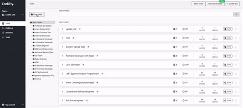 Organizing Your Tests Into Folders Codility