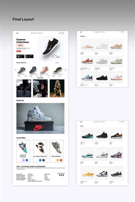 Nike Web Design Concept On Behance