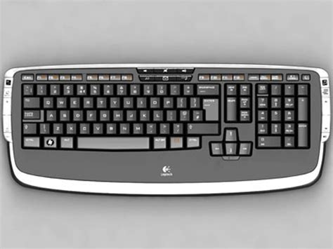 3d Model Logitech Lx 710 Keyboard