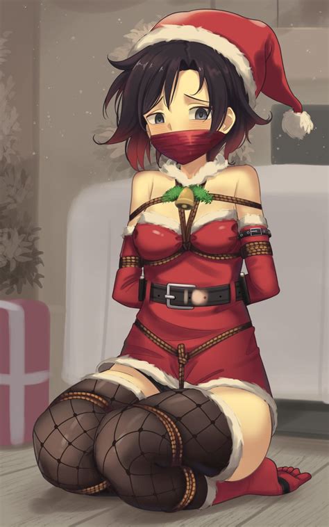 rule 34 1girls bondage christmas dankestofdans female female only gag