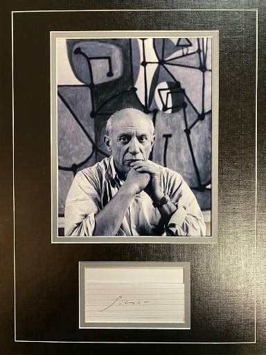 Picasso Autographed Display 0031 On Sep 21 2022 Icz Auctions In Fl