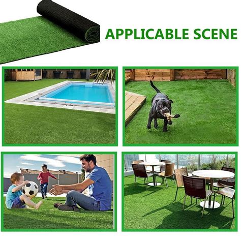 Fake Grass Artificial Turf 7ft X 10ft 04 Inch Pile Height Synthetic