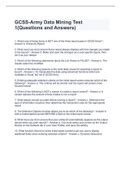 GCSS Army Data Mining Test Questions And Answers GCSS Army Stuvia US