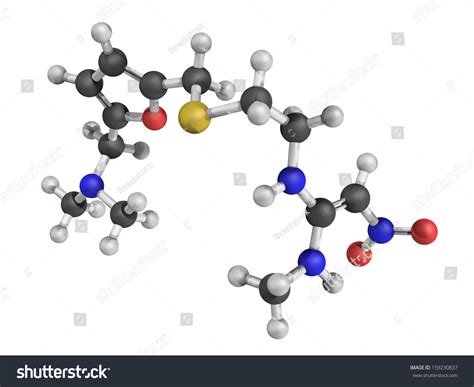 Chemical Structure Ranitidine Peptic Ulcer Disease Stock Illustration 159230837 Shutterstock