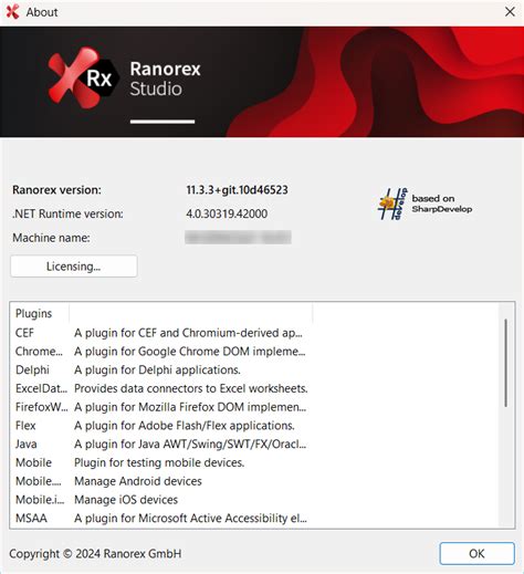 Ranorex Studio Start Page Ranorex Studio