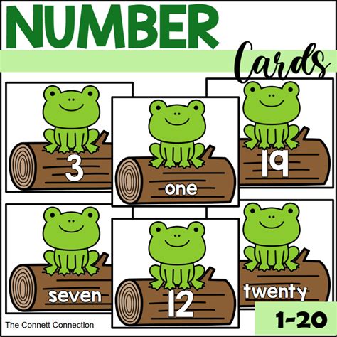 Frog Number Cards By Teach Simple