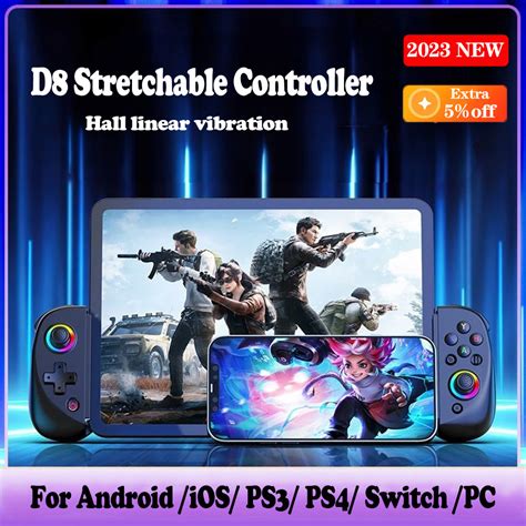 Jual D8 Mobile Phone Controller Wireless Stretching Extendable Joystick For Android Ios Ps3 Ps4