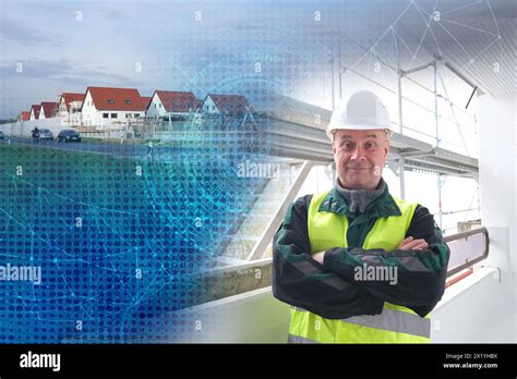 Architect Builder Building Contractor Rows Of Identical New Houses