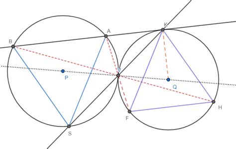 Geometry Proving Two Lines Have The Same Length Mathematics Stack