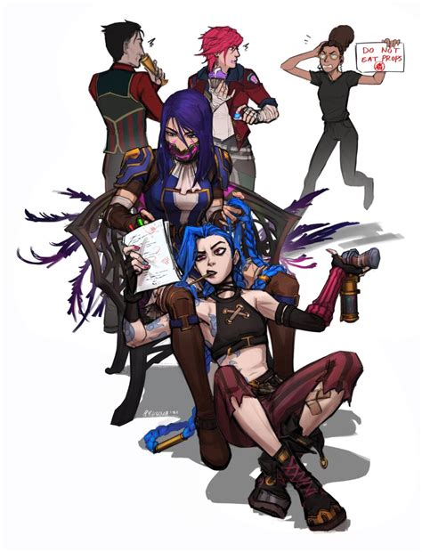 Grace Kim Ryuuna Arcane Caitlyn Arcane Jinx Arcane Vi Caitlyn League Of Legends Jinx