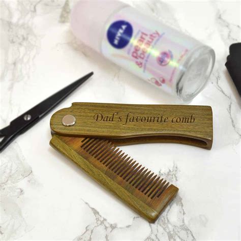 Personalised Folding Comb For Dad By Tsonline4u
