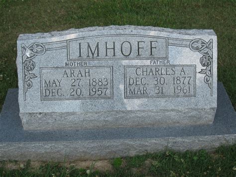 Charles Andrew Imhoff 1877 1961 Find A Grave Memorial