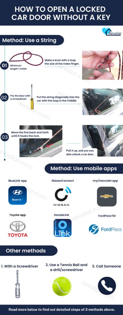 How To Open A Locked Car Door Without A Key Ways