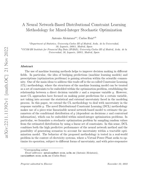 Pdf A Neural Network Based Distributional Constraint Learning
