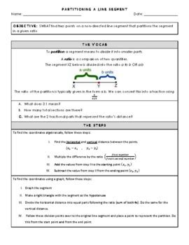 Partitioning A Line Segment By Problems TPT