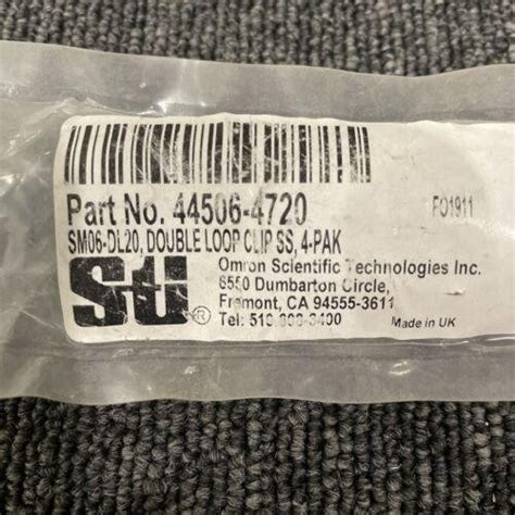 Omron Sti 44506 4720 Double Loop Clip Kit Sm06dl20 Ss 4pack Ebay