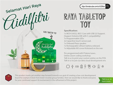 Usb Programmable Eid Table Top Display Tomato Cube