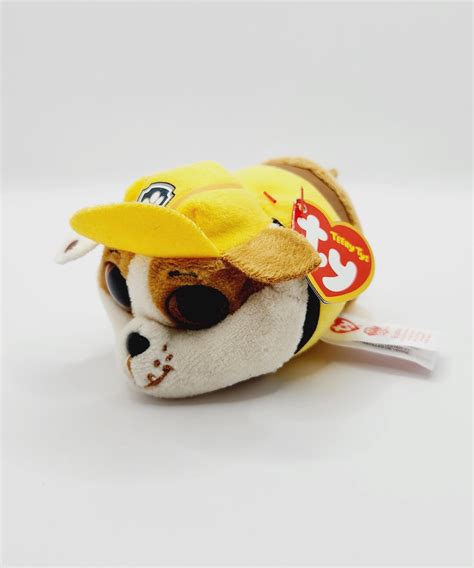 Vintage Ty Stackable Teeny Tys Rubble From Paw Patrol 4 Inch Etsy