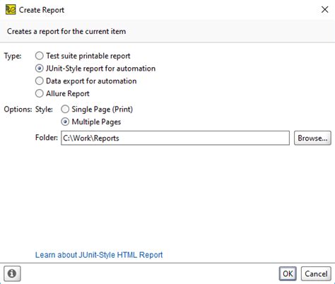Junit Style Html Reports For Automation Readyapi Documentation