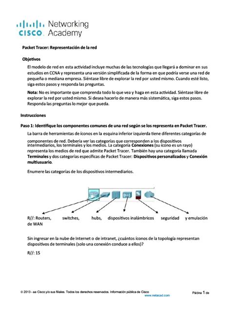 157 Packet Tracer Network Representation Es Xlcompress Pdf Red De