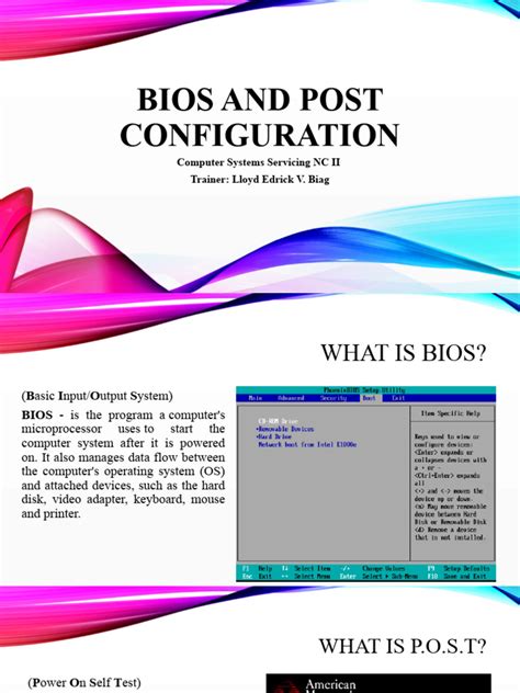 Day 6 Bios And Post Configuration Pdf Bios Booting