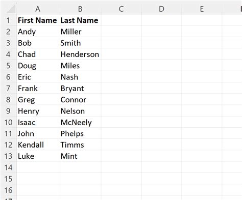 How To Add Email Address To List Of Names In Excel