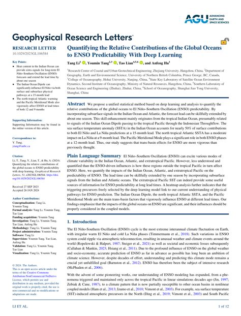 Pdf Quantifying The Relative Contributions Of The Global Oceans To