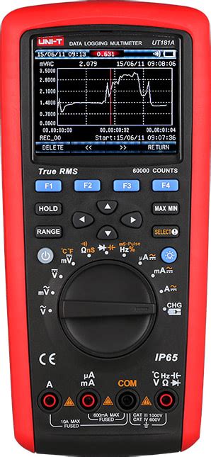 UNI T UT181A True RMS Datalogging Multimeter AC DC 1000V 10A 20k Data Logging TEquipment