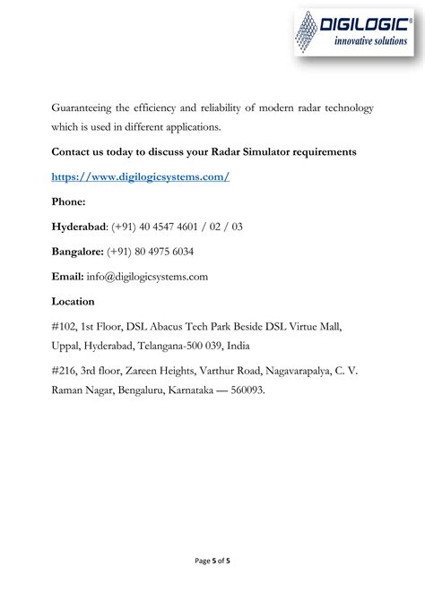 Radar Simulators From Digilogic Systems Pdf