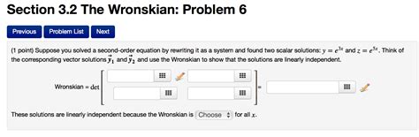 Solved 1 Point Suppose You Solved A Second Order Equation