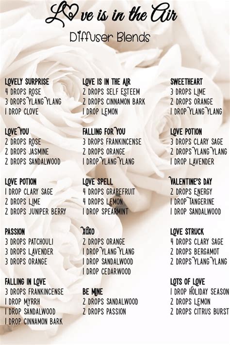 Love Is In The Air Diffuser Blends Simple Living Creative Learning