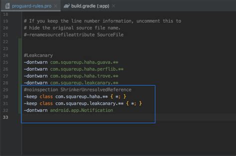 Unresolved Class Name Proguard Rules Android Studio Stack Overflow