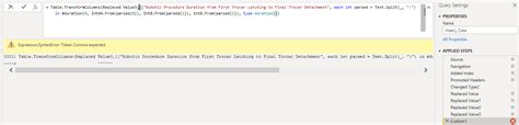 Solved Token Comma Expected During Custom Step To Convert