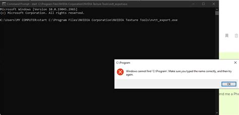 nvidia texture tools keeps crashing and freezing when uploading a
